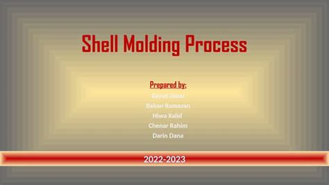 Shell Molding Process New6464646464pptx