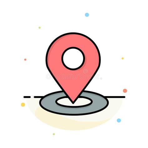 Browse Map Navigation Location Abstract Flat Color Icon Template