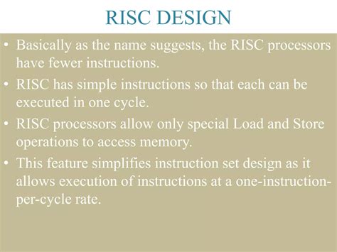 cisc and risc architectures ppsx