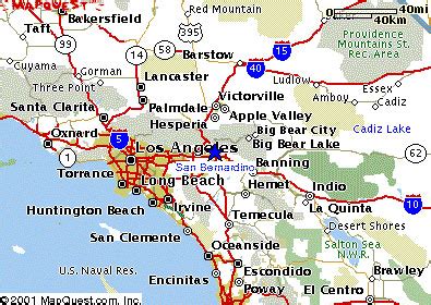 San Bernardino California Map