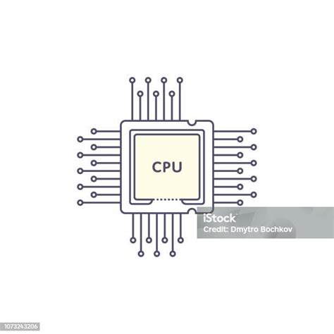 흰색 바탕에 마이크로칩 아이콘 흑백 실루엣입니다 Cpu 로고입니다 벡터 일러스트 레이 션 Cpu에 대한 스톡 벡터 아트 및 기타 이미지 Istock