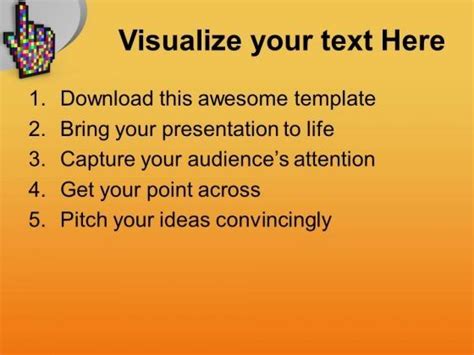 Computer Cursor Technology Powerpoint Templates Ppt Backgrounds For