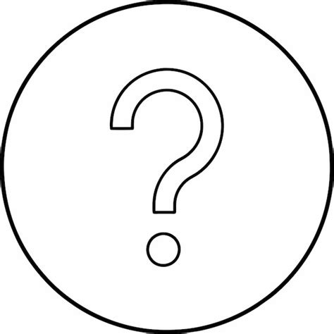 A Circle With A Question Mark In The Center Premium Ai Generated Vector