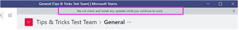 Microsoft Teams Manually Check For Updates The Marks Group Small
