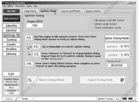 Service Manual HP E TEC Engine Managment Module Diagnostic Software Functions Crowley