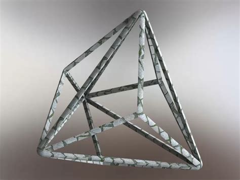 Wireframe Shape Triakis Tetrahedron 3d Printing Model Threeding