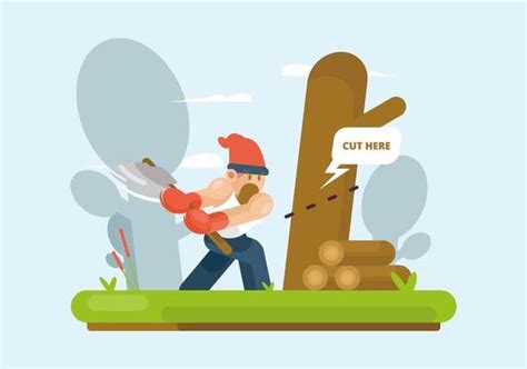 Tree Cutting Vector Art Icons And Graphics For Free Download