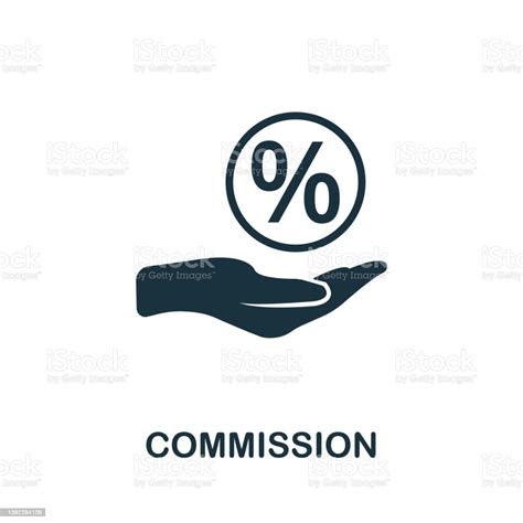 커미션 아이콘입니다 제휴 마케팅 컬렉션의 간단한 요소 템플릿 인포 그래픽 등에 대한 채워진 커미션 아이콘 마케팅에 대한 스톡 벡터 아트 및 기타 이미지 Istock
