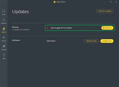 how do i manually update the firmware on my jabra device using jabra