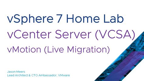 VMotion Live Migration With VCenter Server VCSA VMware VSphere ESXi Jason Meers YouTube