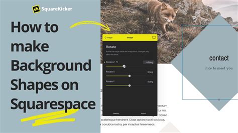 Background Shapes In Squarespace YouTube