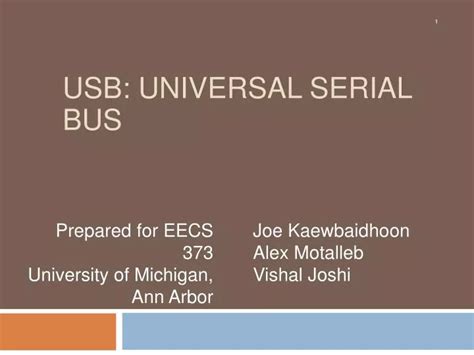 Ppt Usb Universal Serial Bus Powerpoint Presentation Free Download Id