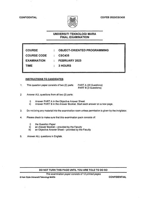 FE CSC435 FEB23 Assignment CONFIDENTIAL CD FEB 2023 CSC UN1VERSITS TEKNOLOGI MARA FINAL