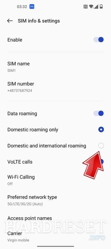 How To Turn On And Turn Off Data Roaming On Oneplus 11 5g Marble Odyssey