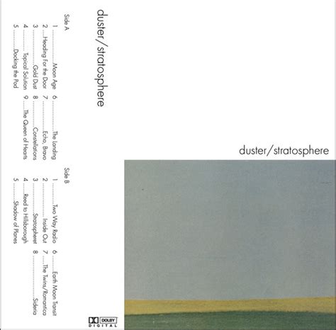 Duster Stratosphere Cassette Album Unofficial Release Stereo