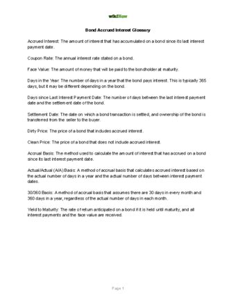 How To Calculate Bond Accrued Interest With Pictures WikiHow