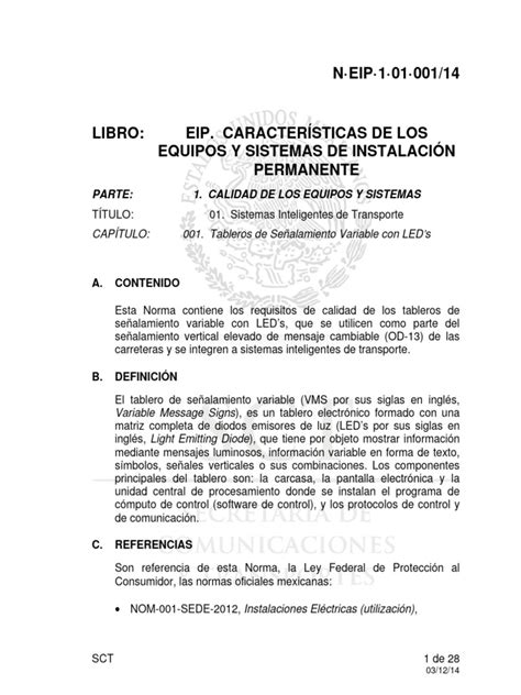 N Eip 1 01 001 14 Pdf Ingenieria Eléctrica Acero