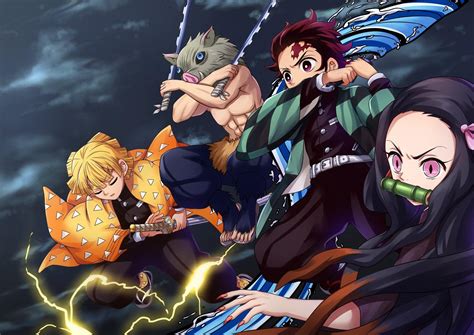 Demon Slayer Trio Wallpapers Top Free Demon Slayer Trio Backgrounds