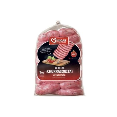 Linguica Mimosa Churrasquita S Pimenta 1kg Gugão Paranavaí