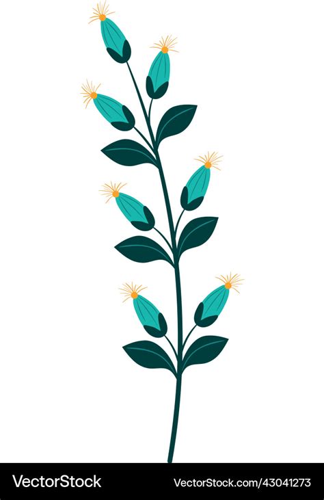 Flowers Sprout Nature Royalty Free Vector Image