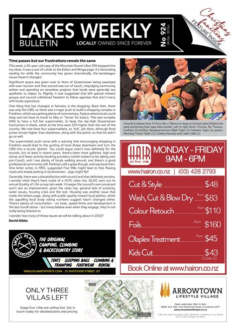 Issue 924 Lakes Weekly Bulletin