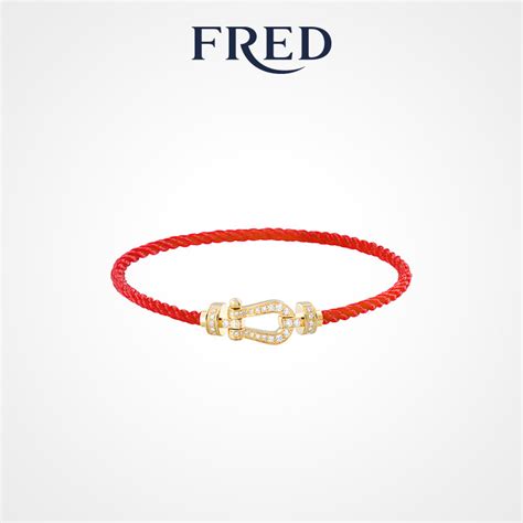 Fred Fred Force 10 Series Medium 18k Gold Full Diamond Bracelet T Shopee Philippines
