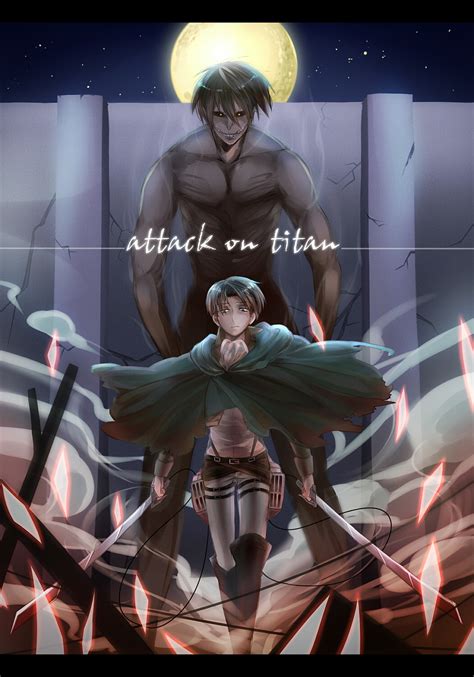 Levi Titan And Rogue Titan Shingeki No Kyojin Drawn By Saikikomari