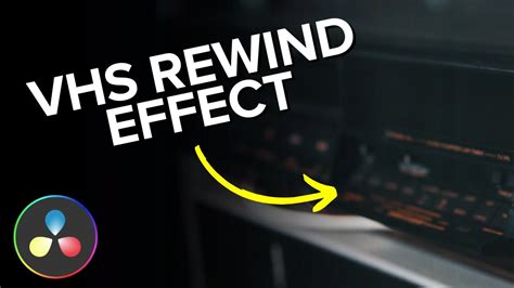 Vhs Rewind Effect Davinci Resolve Full Tutorial Youtube