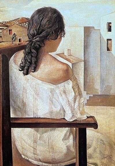Salvador Dali Seated Girl Seen From The Back Us Auction Online