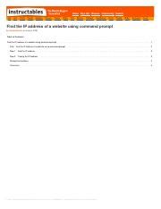 Find The IP Address Of A Website Using Command Pro Pdf Home Sign Up