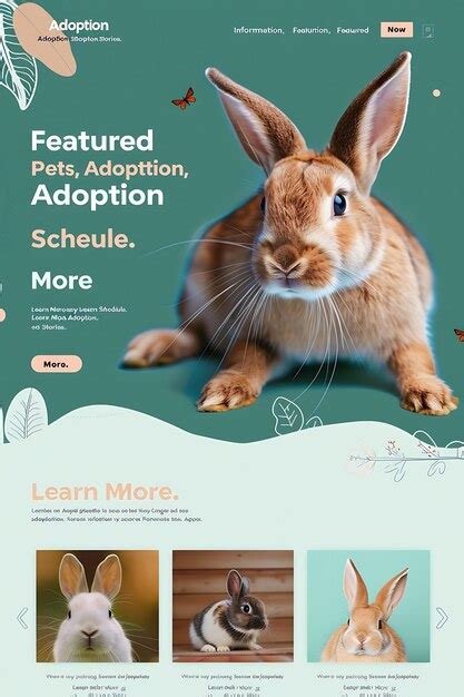 horizontal scrolling layout web with rabbit figma effect mod autumn