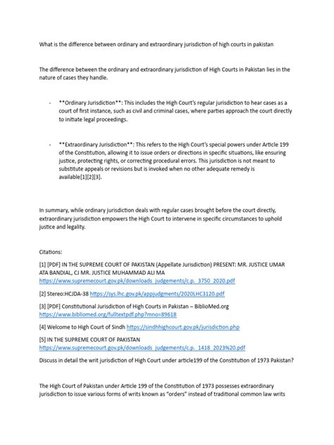 Writ Jurisdiction Under 199 Pdf Writ Certiorari