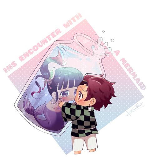 Kamado Tanjirou And Tsuyuri Kanao Kimetsu No Yaiba Drawn By Kanea