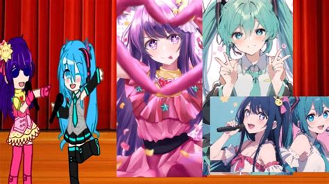 Oshi No Ko React To Hatsune Miku And Ai Hoshino Youtube