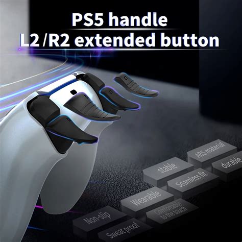 Playstation 5 L2 R2 Trigger Extender Lengthened Extended Buttons For PS5 Gamepad Accessories
