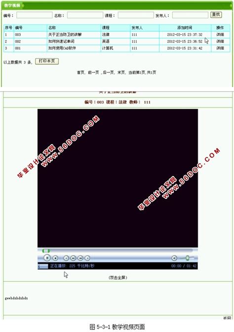 精品课程网站在线发布系统的设计与实现 php mysql 含录像 php 56设计资料网