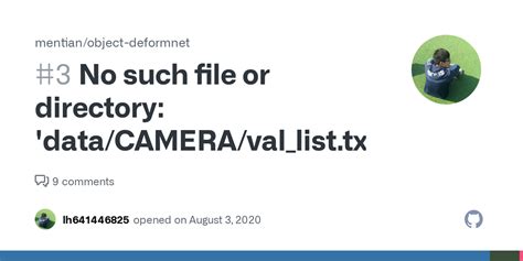 no such file or directory data camera val list txt · issue 3