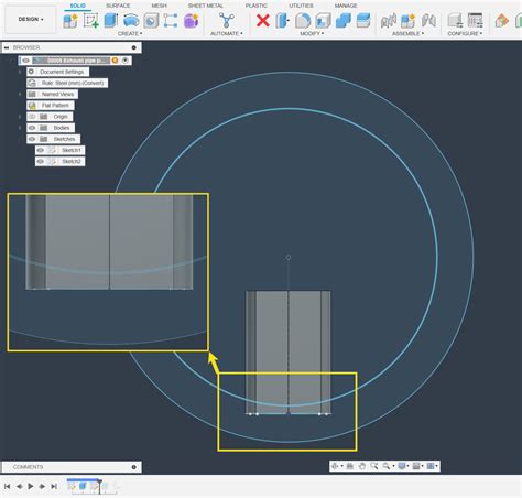 A 2d Sketch Needs To Be Used To Create A Curved Sheet Metal Component In Autodesk Fusion