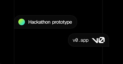 Hackathon Prototype V0 By Vercel