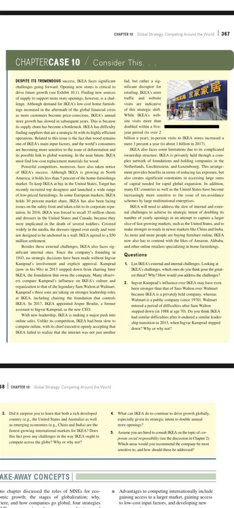 Solved Cost Reductions Vs Local Responsiveness The