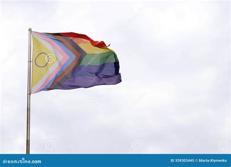 Intersex Inclusive Redesign Of The Progress Pride Flag Royalty Free