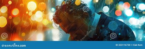 Reflective And Introspective The Illustration Follows A Persons Emotional Journey As They