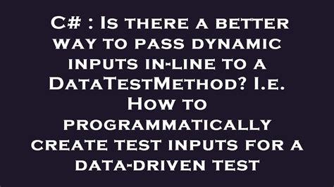 c is there a better way to pass dynamic inputs in line to a
