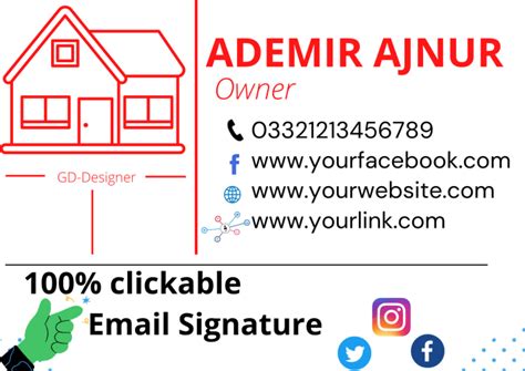 Do Animated Email And Clickable Html Email Signature By Felixtrevor455