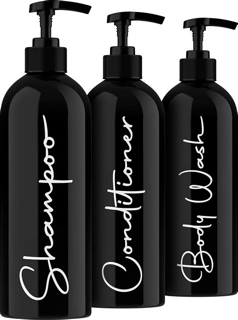 Alora Reusable Shampoo And Conditioner Bottles Set Of 3