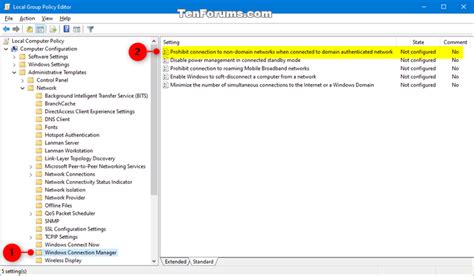disable simultaneous connection to non domain and domain in windows 10