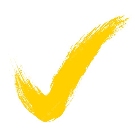 Yellow Check Mark Png