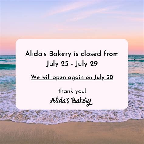 Alidas Bakery Home Facebook
