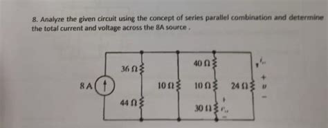 Solved Analyze The Given Circuit Using The Concept Of Chegg
