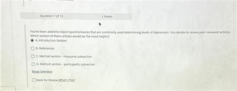 Solved Question 7 ﻿of 131 ﻿pointsyouve Been Asked To Report